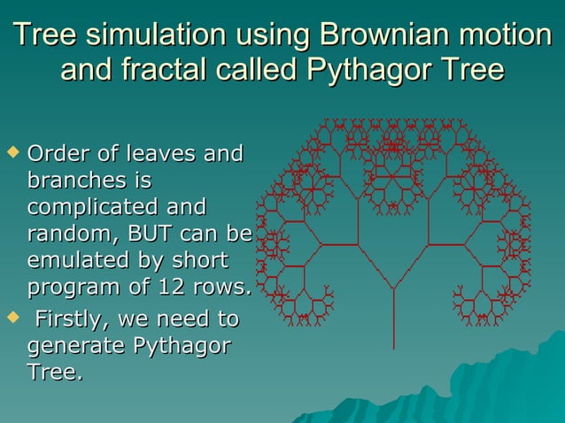 Fractals And Chaos Theory | PPT | 3-D Graphics | Computer Software and Applications