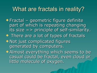 Fractals And Chaos Theory | PPT