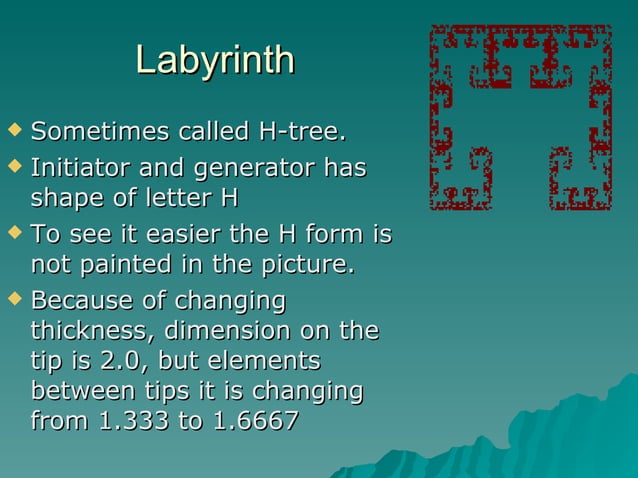Fractals And Chaos Theory | PPT | 3-D Graphics | Computer Software and Applications