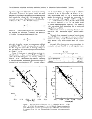 San Andreas Fault: Fractal of Seismicity | PDF