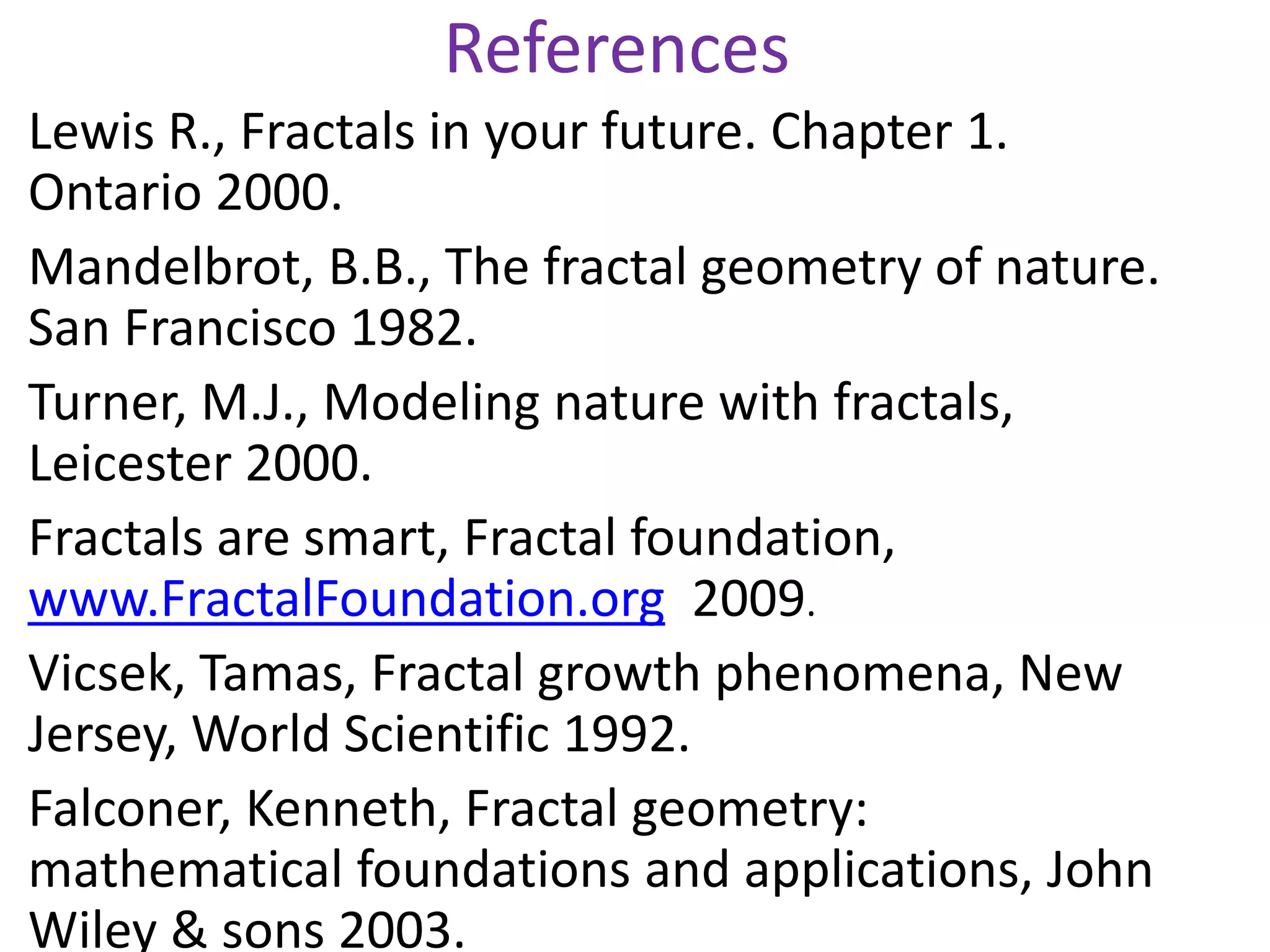 Fractals in physics | PPT