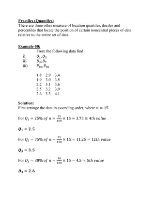 Fractiles (quantiles) | PDF