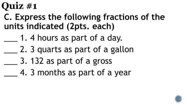 fraction Business Mathematics ABM 12.pptx | Physics | Science