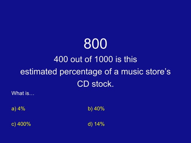 Fraction, Decimals and Percents - Math Review Jeopardy | PPT | Board ...