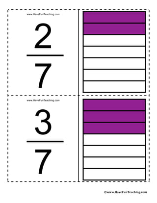 Fraction flash-cards | PDF