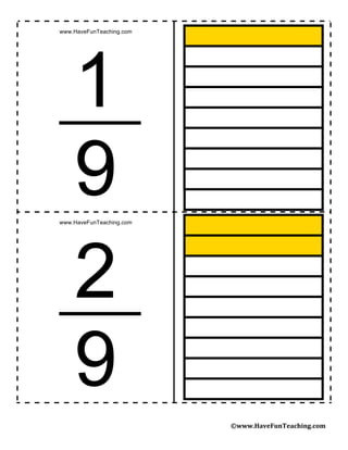 Fraction flash-cards | PDF