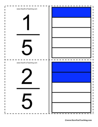Fraction flash-cards | PDF