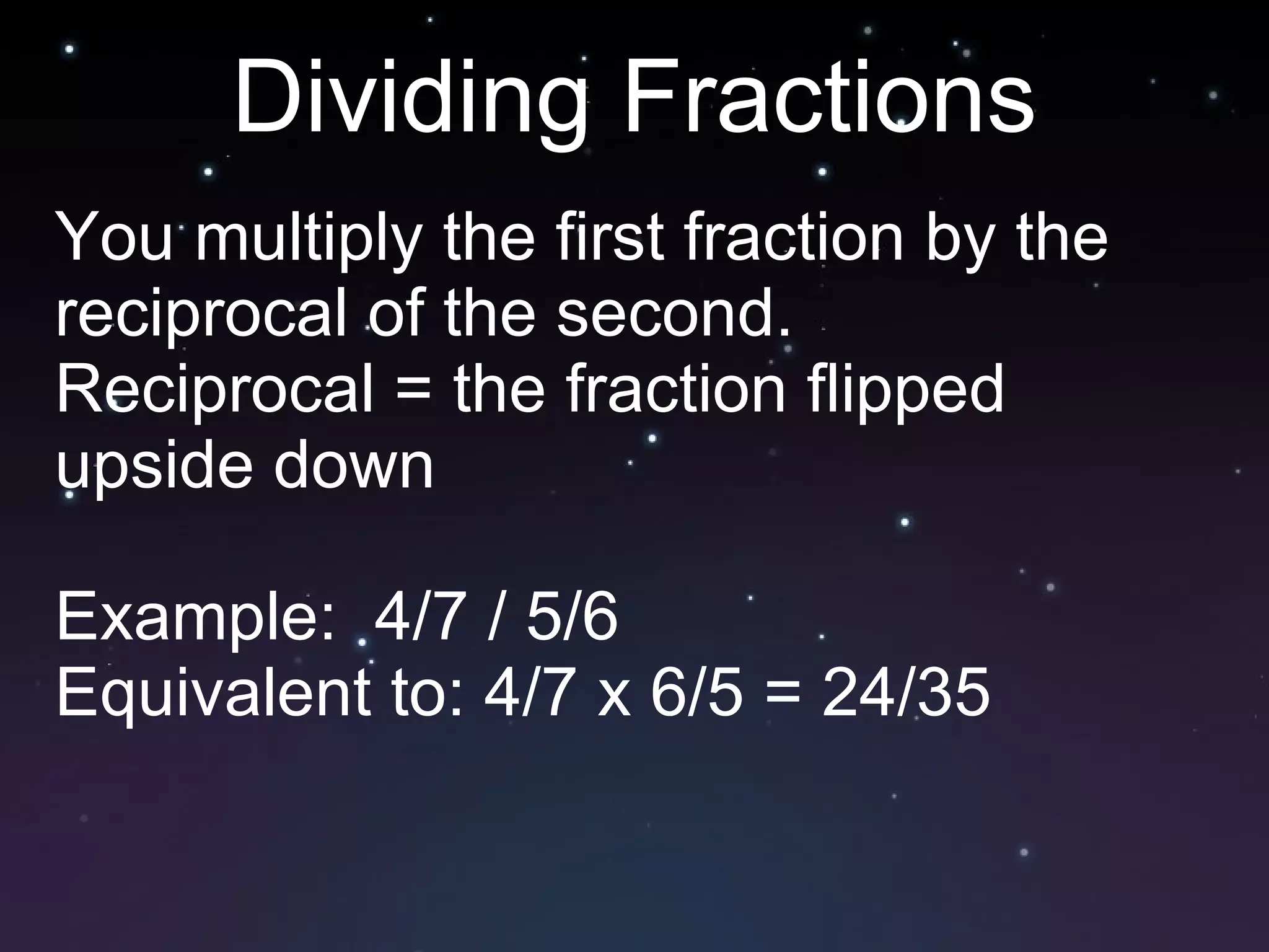 Fraction Operations | PPT