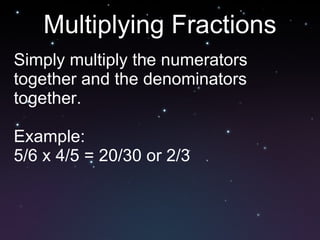 Fraction Operations | PPT