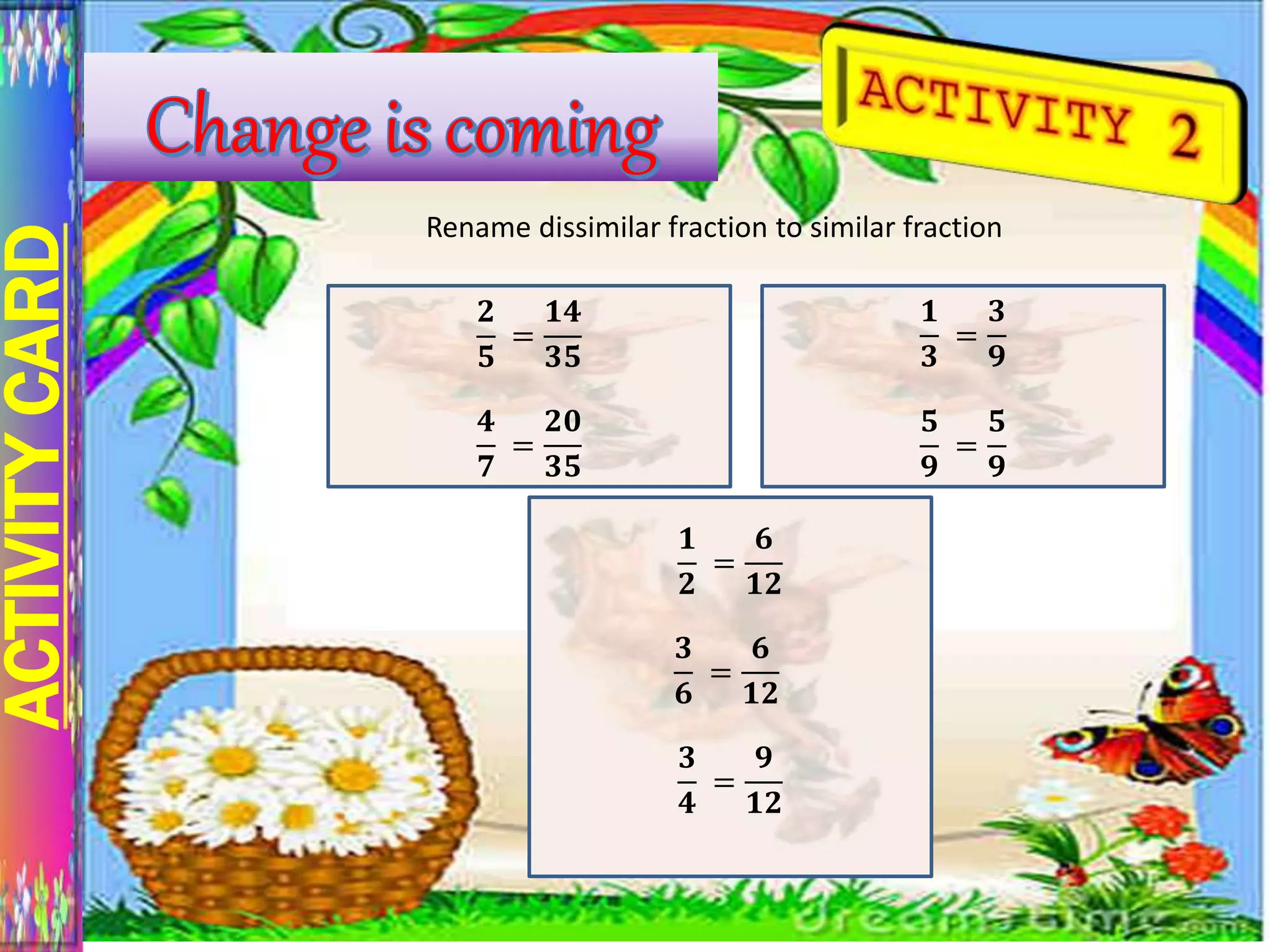 addition of dissimilar fraction | PPTX