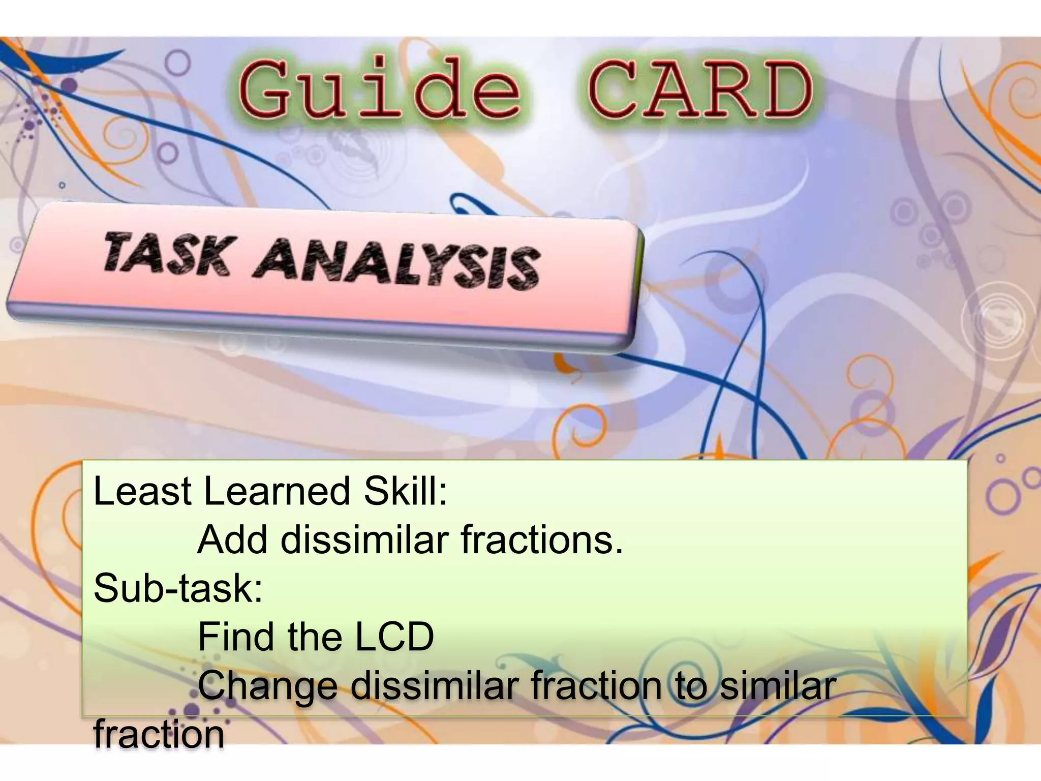 addition of dissimilar fraction | PPTX
