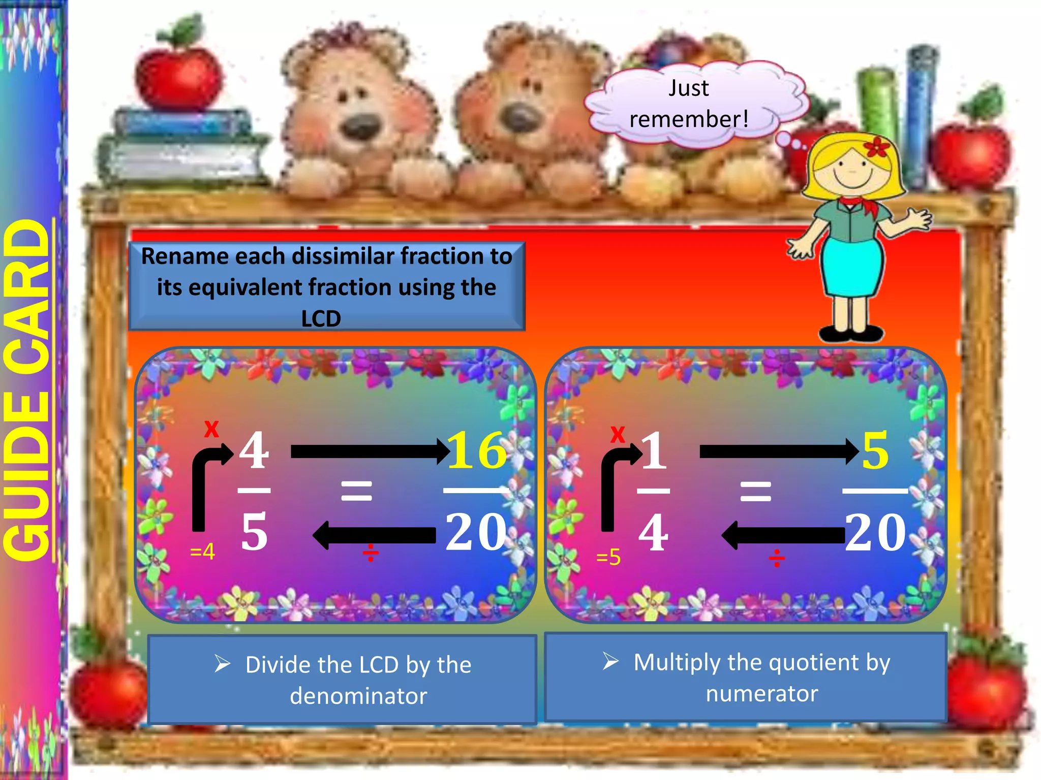 addition of dissimilar fraction | PPTX
