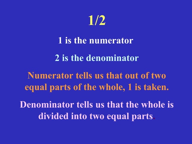 CLASS V MATHS FRACTIONS | PPT | Science