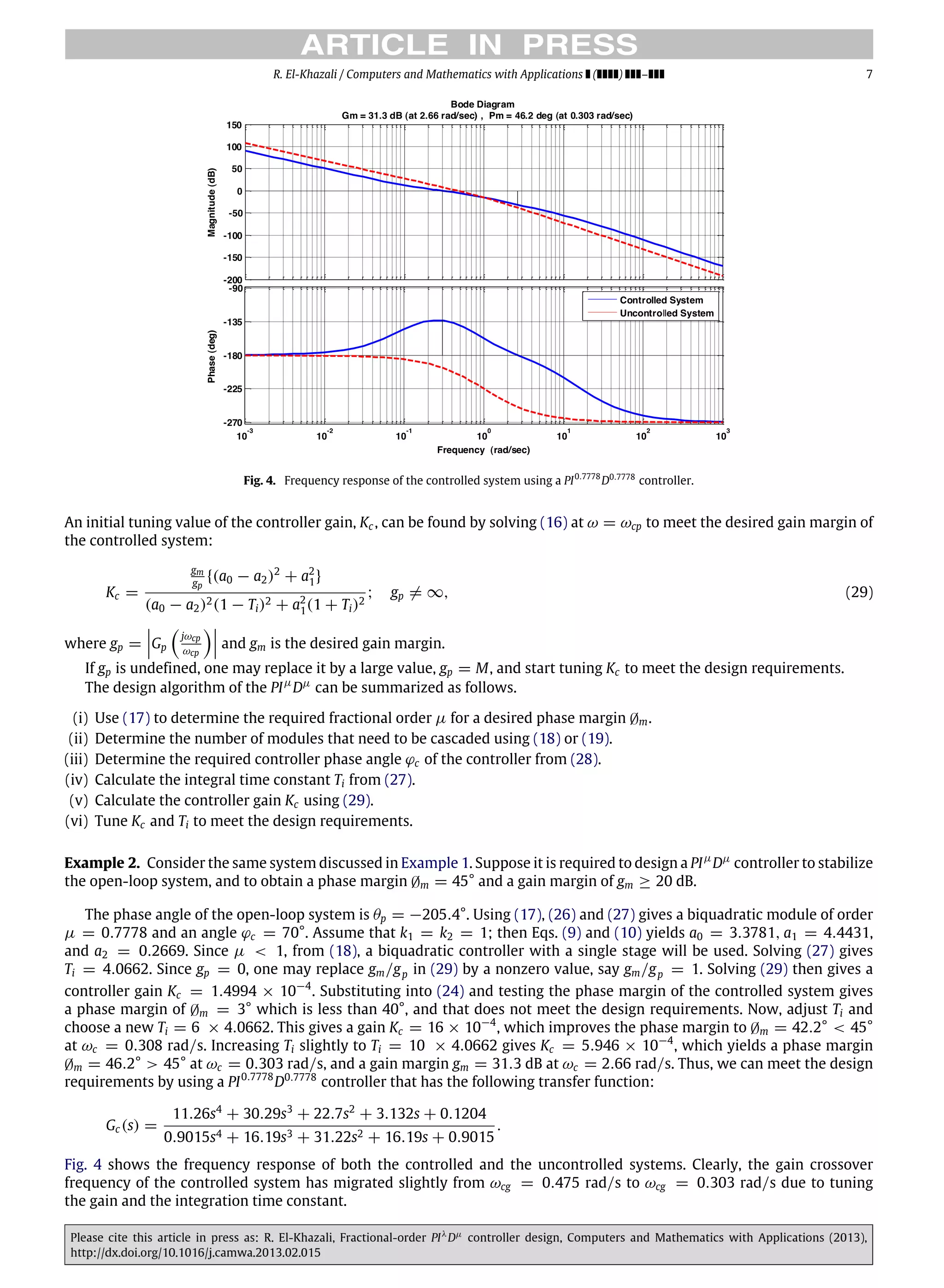 Fractional order-pid-controller design | PDF
