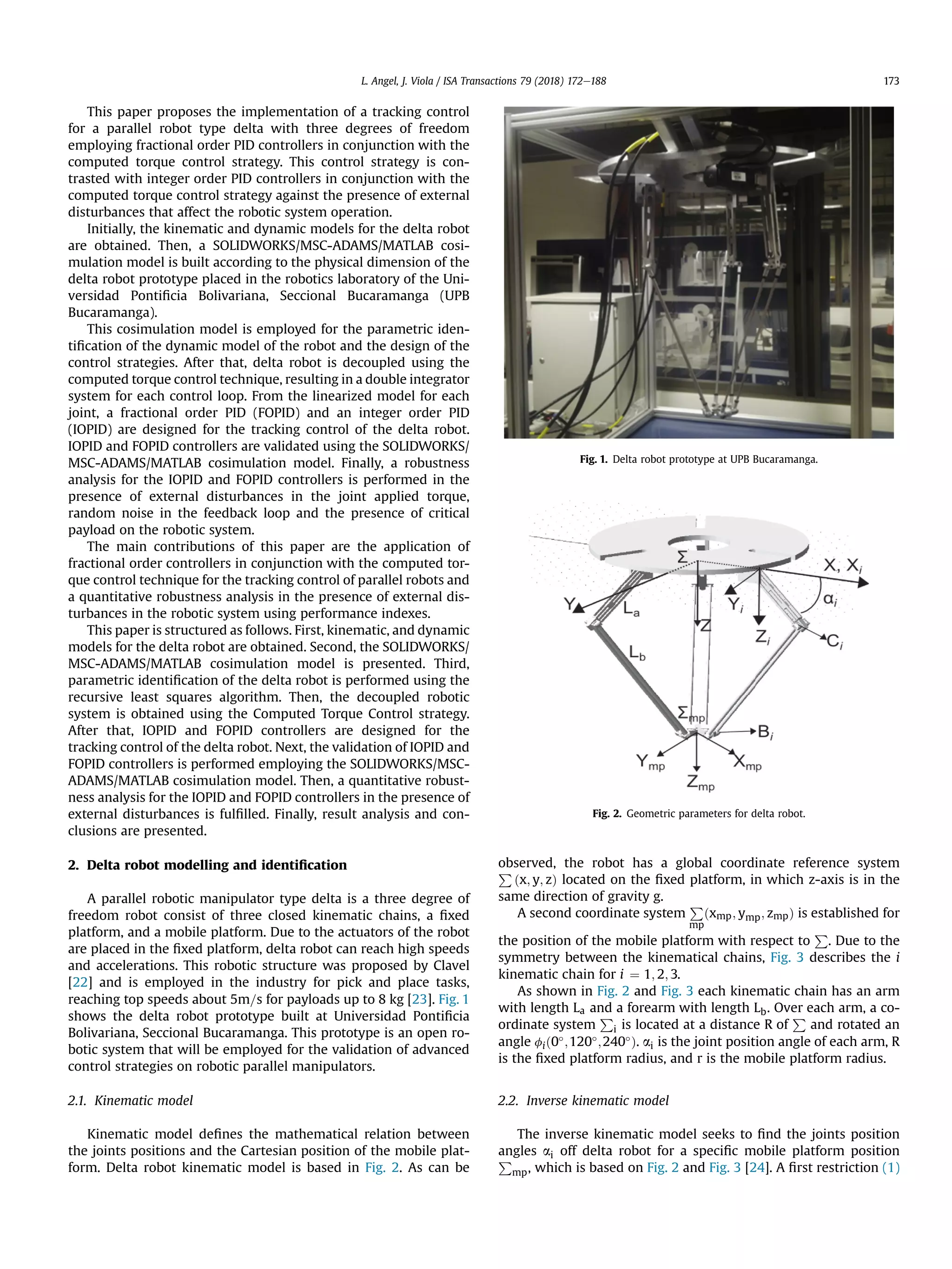 Fractional order PID for tracking control of a parallel robotic ...