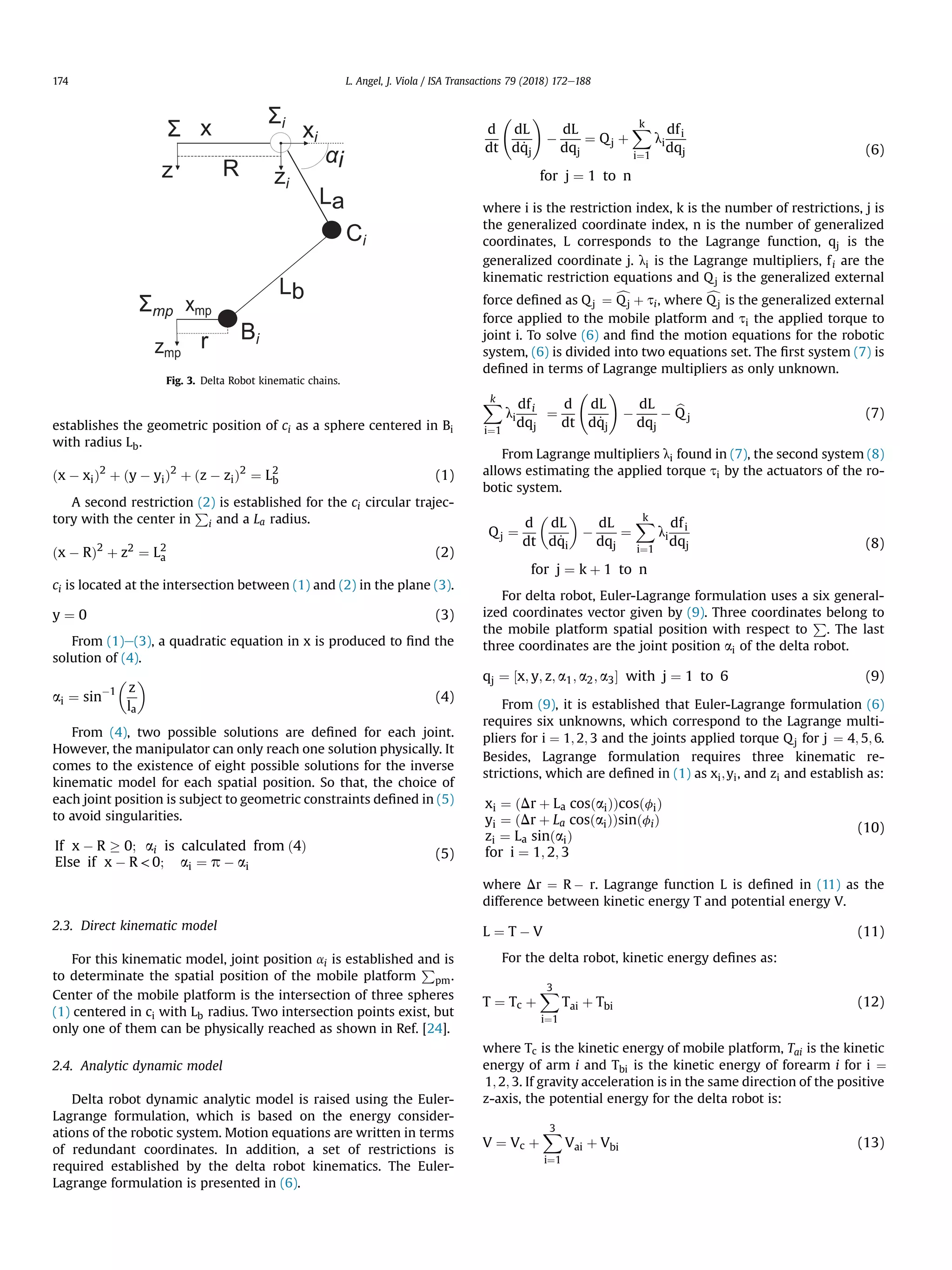 Fractional Order Pid For Tracking Control Of A Parallel Robotic Manipulator Type Delta Pdf