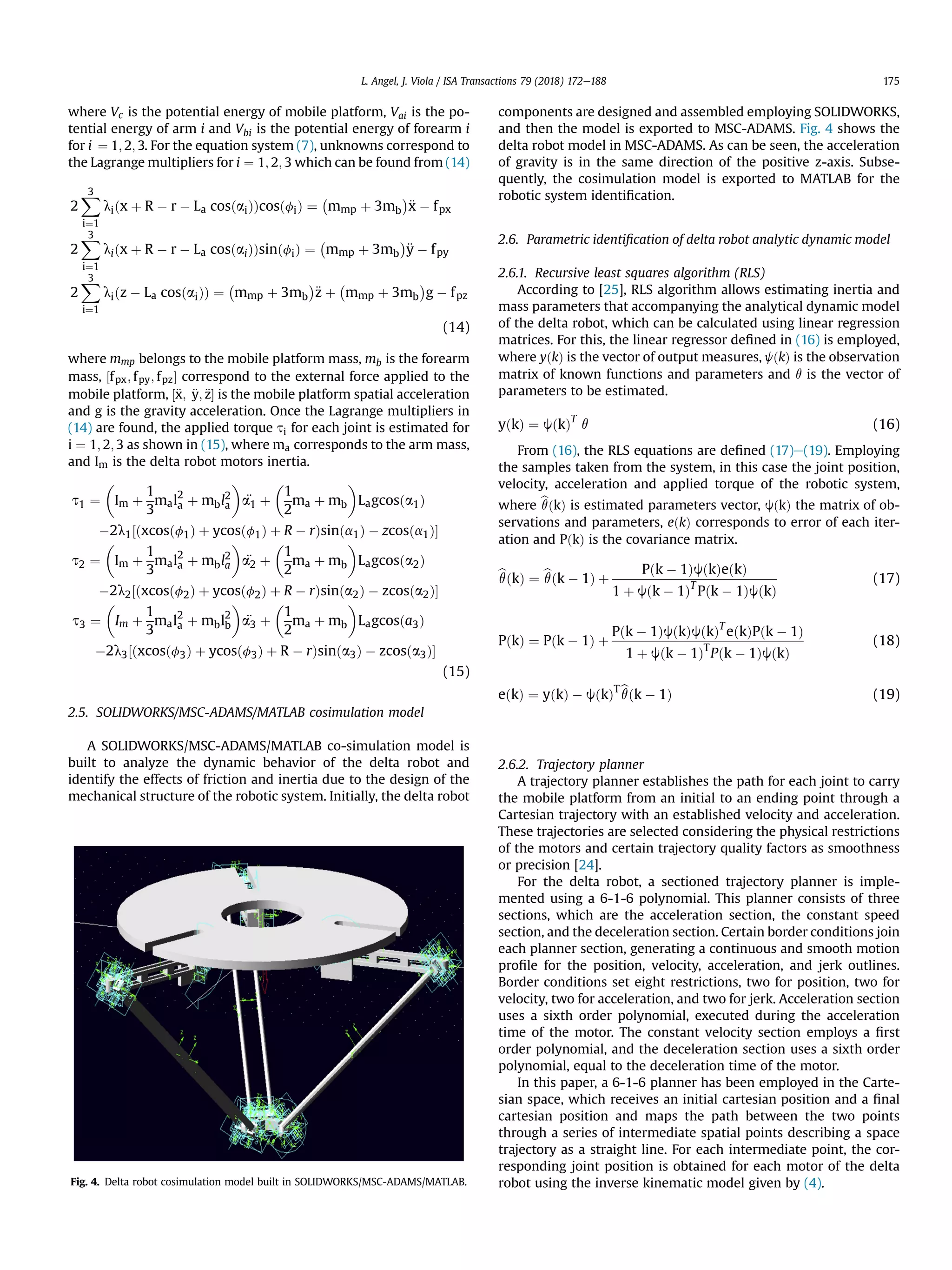 Fractional Order Pid For Tracking Control Of A Parallel Robotic Manipulator Type Delta Pdf