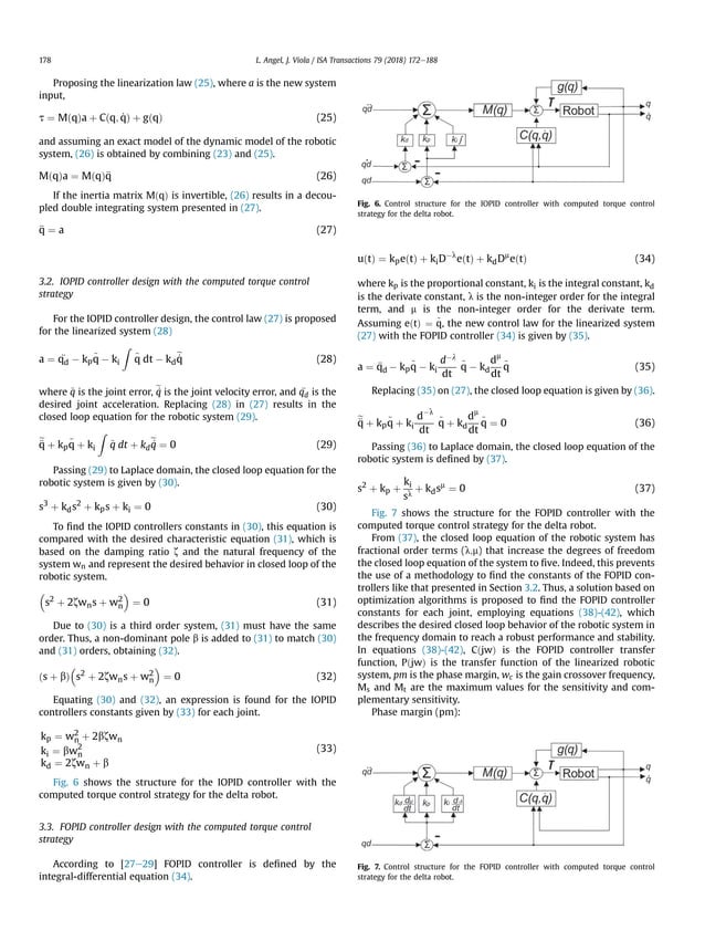 Fractional Order Pid For Tracking Control Of A Parallel Robotic Manipulator Type Delta Pdf
