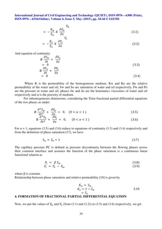 FRACTIONAL CALCULUS APPLIED IN SOLVING INSTABILITY PHENOMENON IN FLUID ...