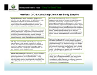 Fractional CFO Client Case Studies | PPT
