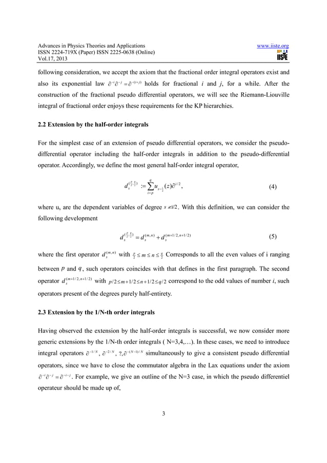 Fractional conformal spin of pseudo differential operators and kp ... Fractional conformal spin of pseudo differential operators and kp ...