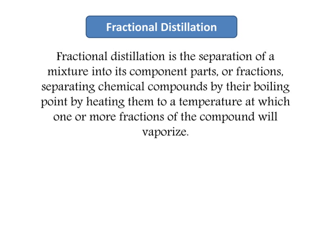 Fractional distillation of petroleum | PPTX | Chemistry | Science