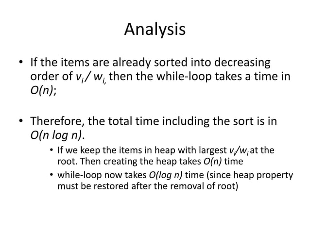 Fractional knapsack class 13 | PPTX