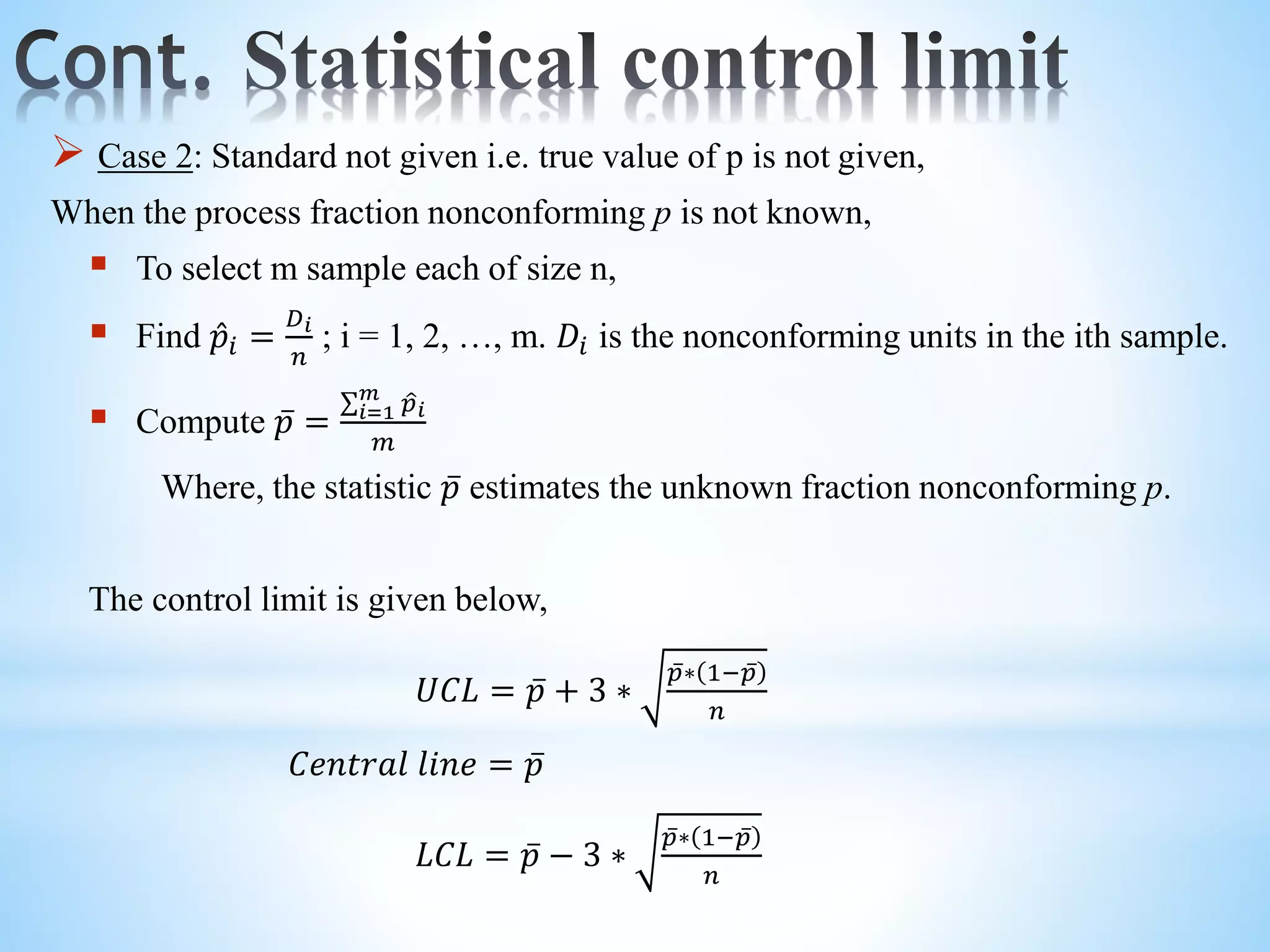 Fractional nonconforming (p – chart) | PPTX