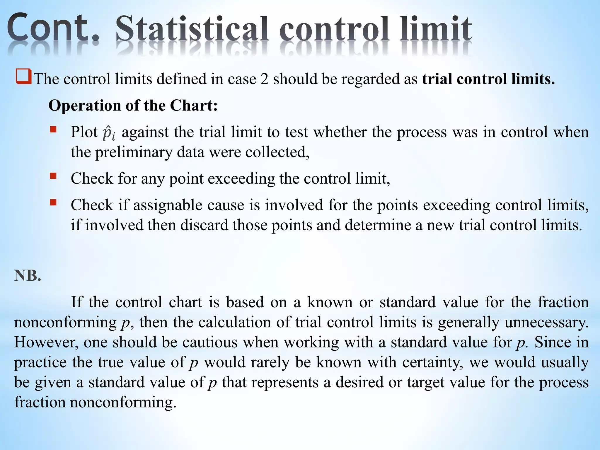 Fractional nonconforming (p – chart) | PPTX