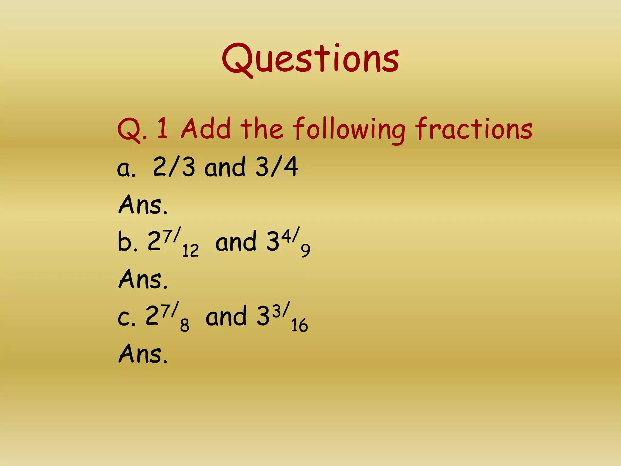 Fractional numbers | PPT