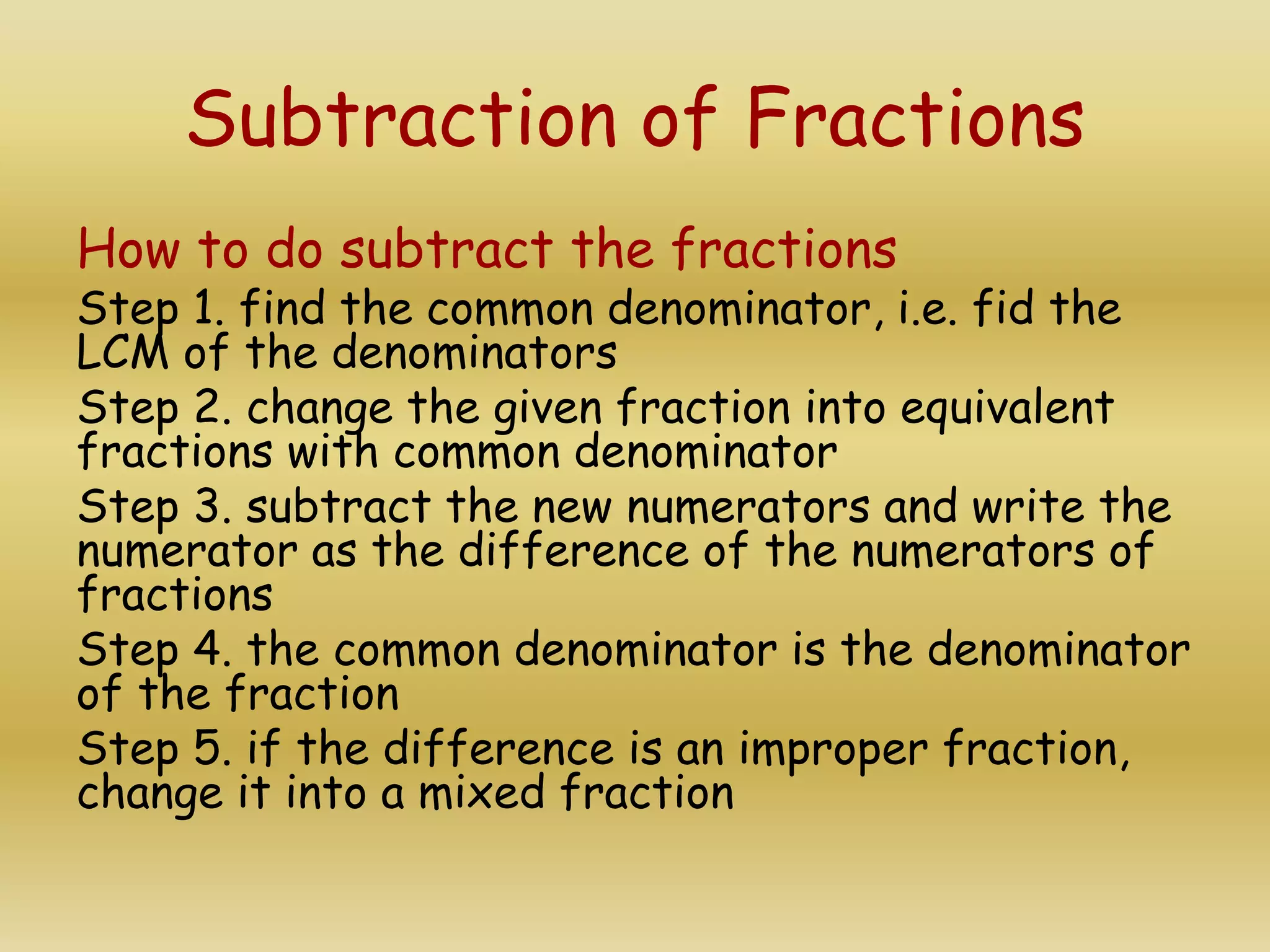 Fractional numbers | PPT