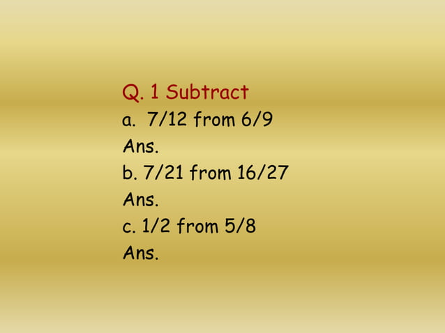 Fractional numbers | PPT