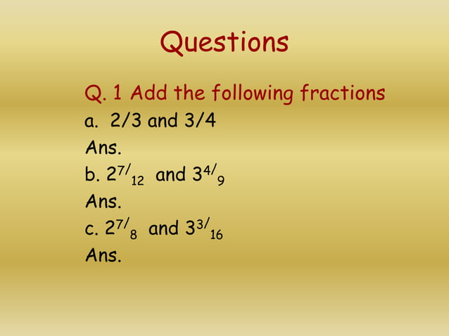 Fractional numbers | PPT