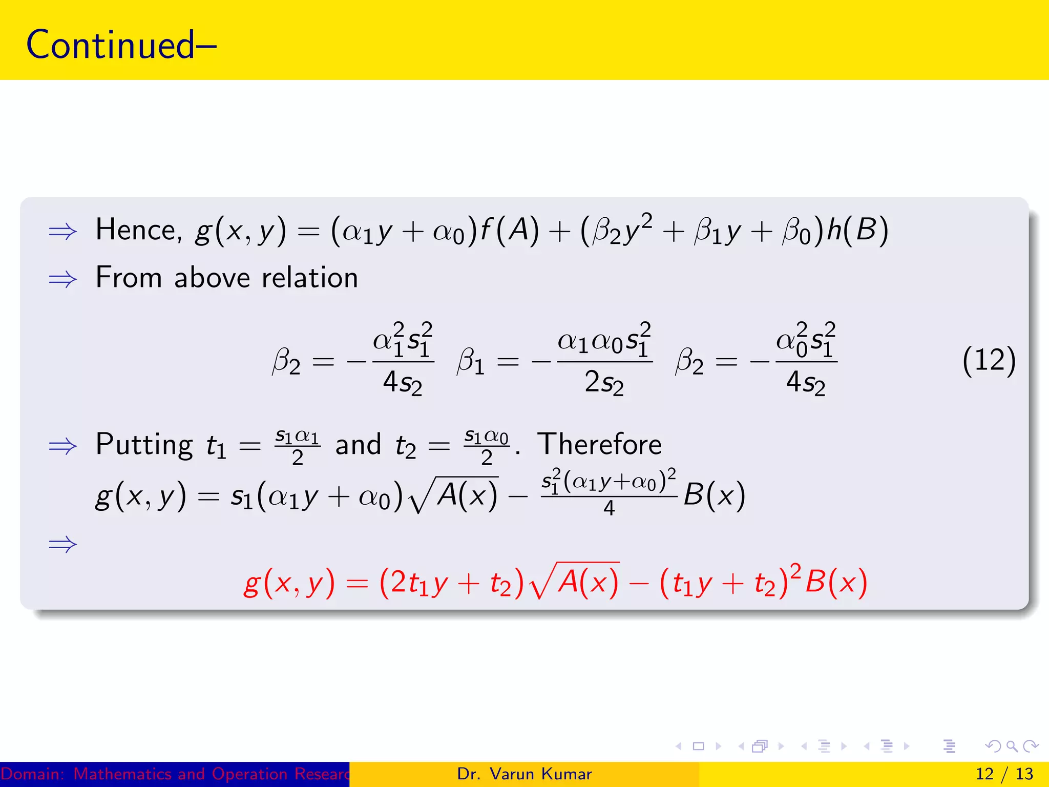Fractional Programming A Tool For Optimization Ppt