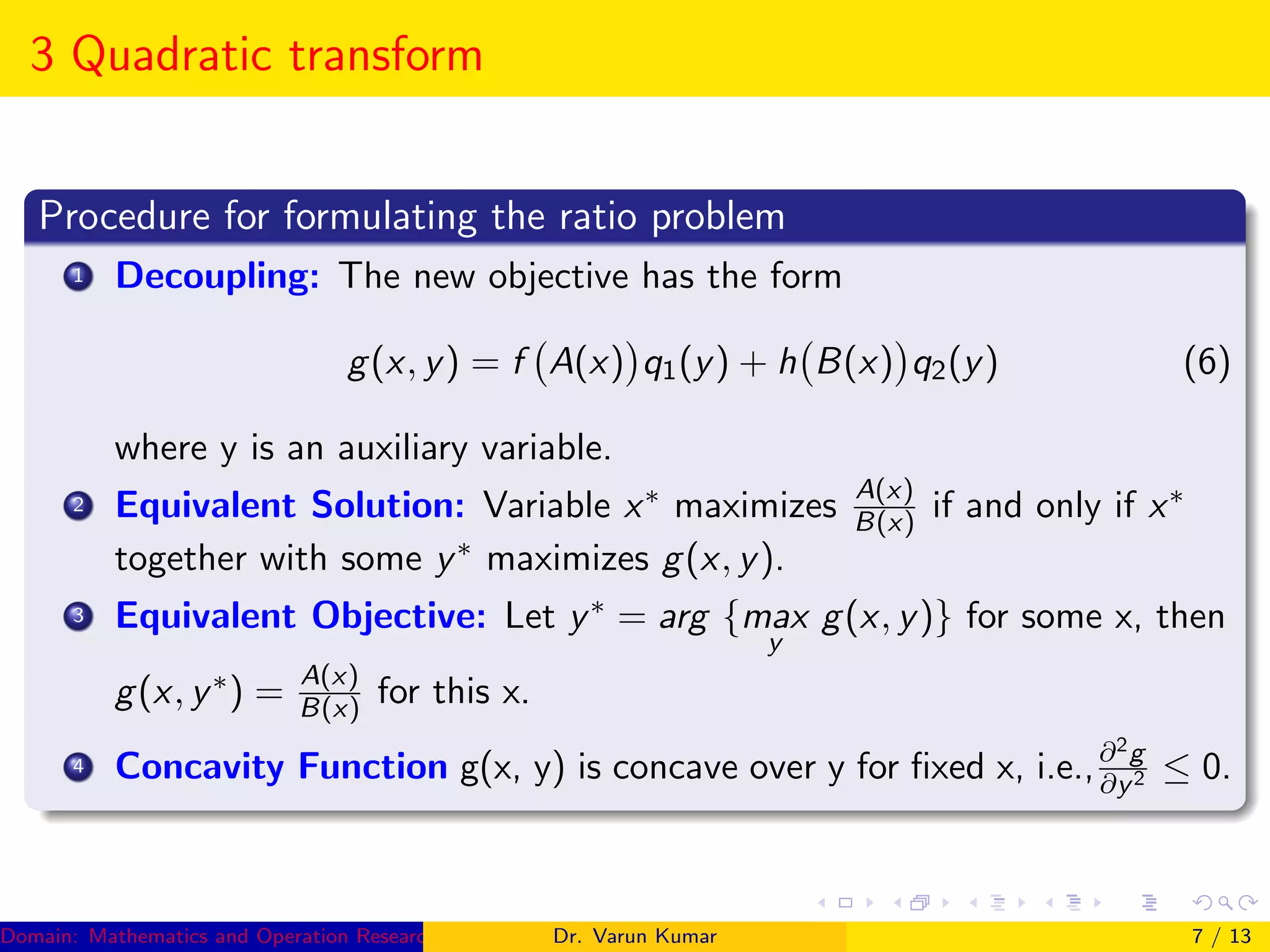 Fractional programming (A tool for optimization) | PPT