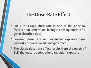Fractionated radiation and dose rate effect | PPTX