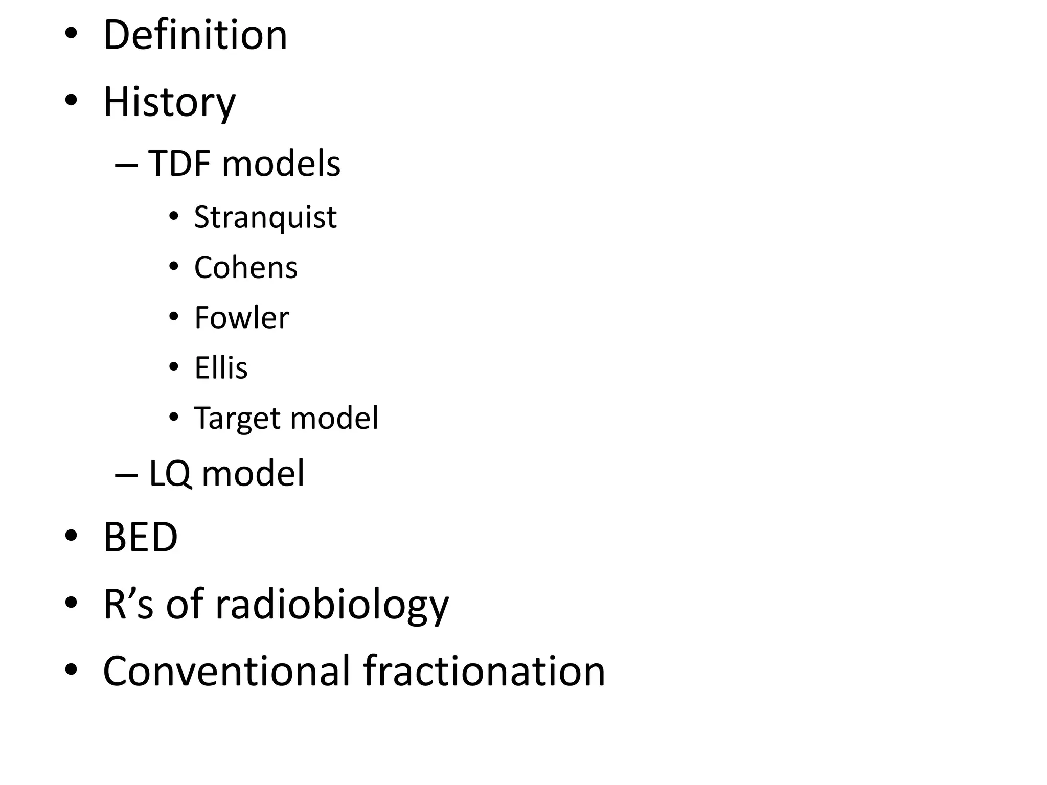 Fractionation in radiotherapy | PPTX