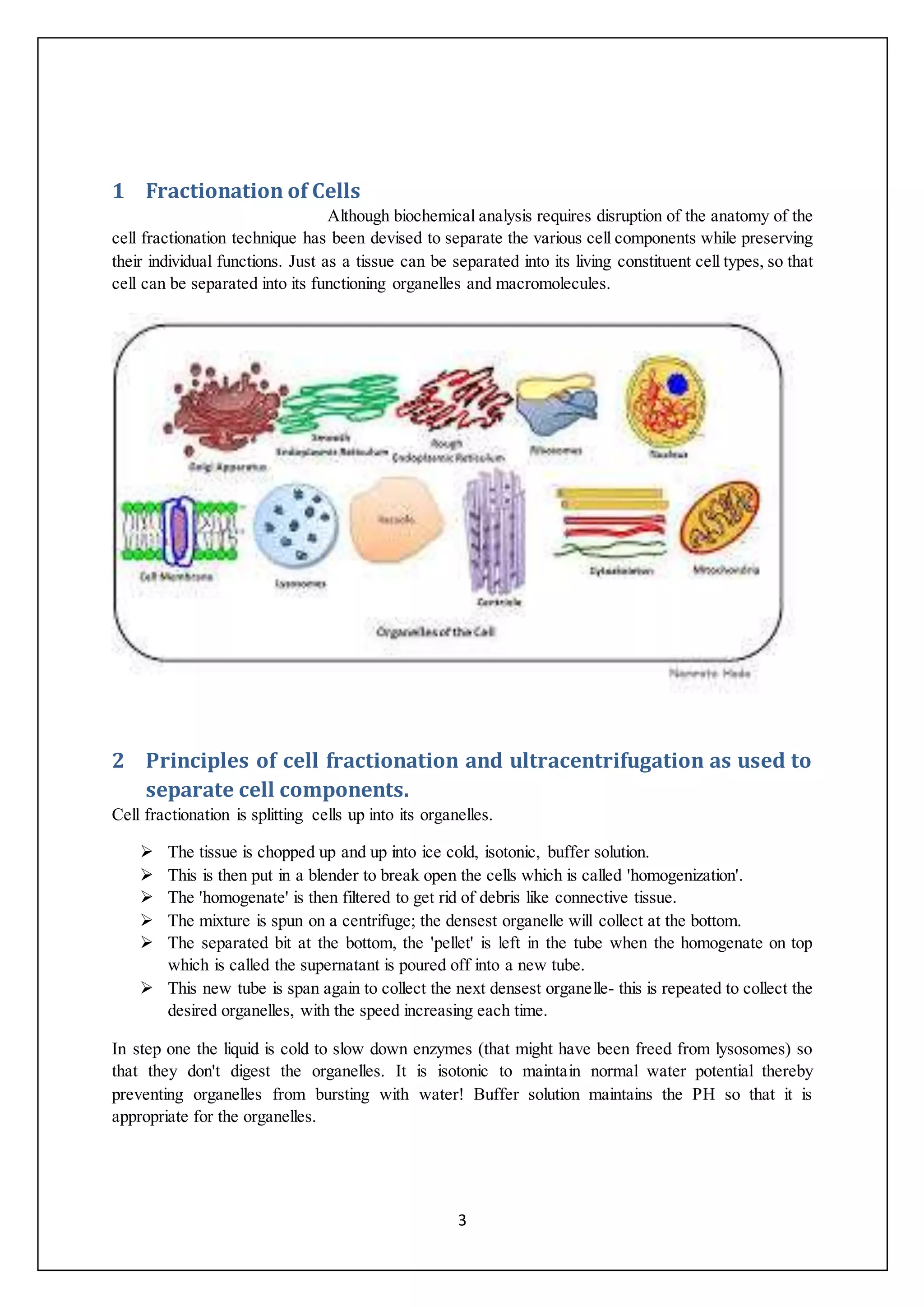 Fractionation of cells | DOCX