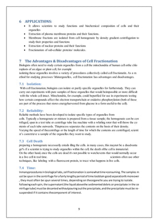 Fractionation of cells | DOCX