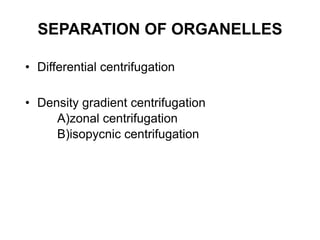 Cell Organelle Fractionation | PPTX