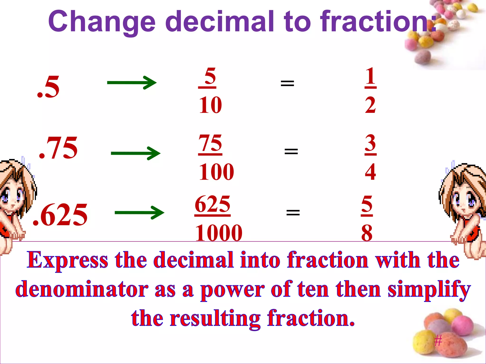Fraction, Decimal & Percent.ppt