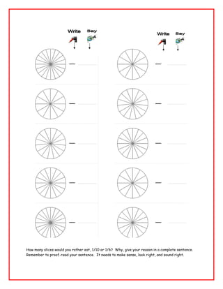 Fraction graphic organizers | PDF