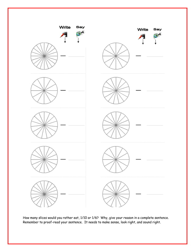 Fraction graphic organizers | PDF