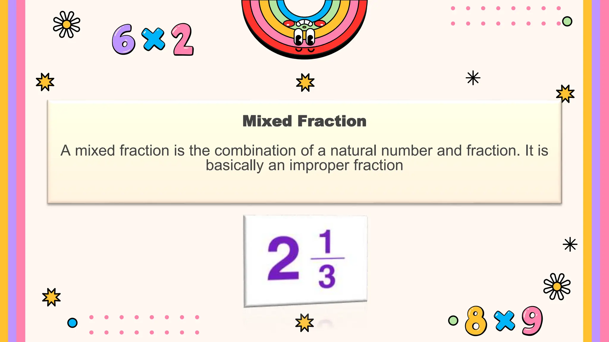 Creative Fraction ppt for kids for education .pptx