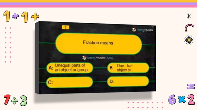 Creative Fraction ppt for kids for education .pptx