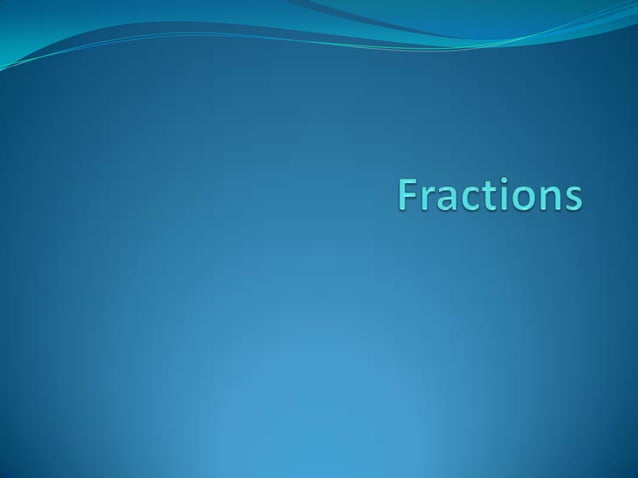 Fractions | PPTX