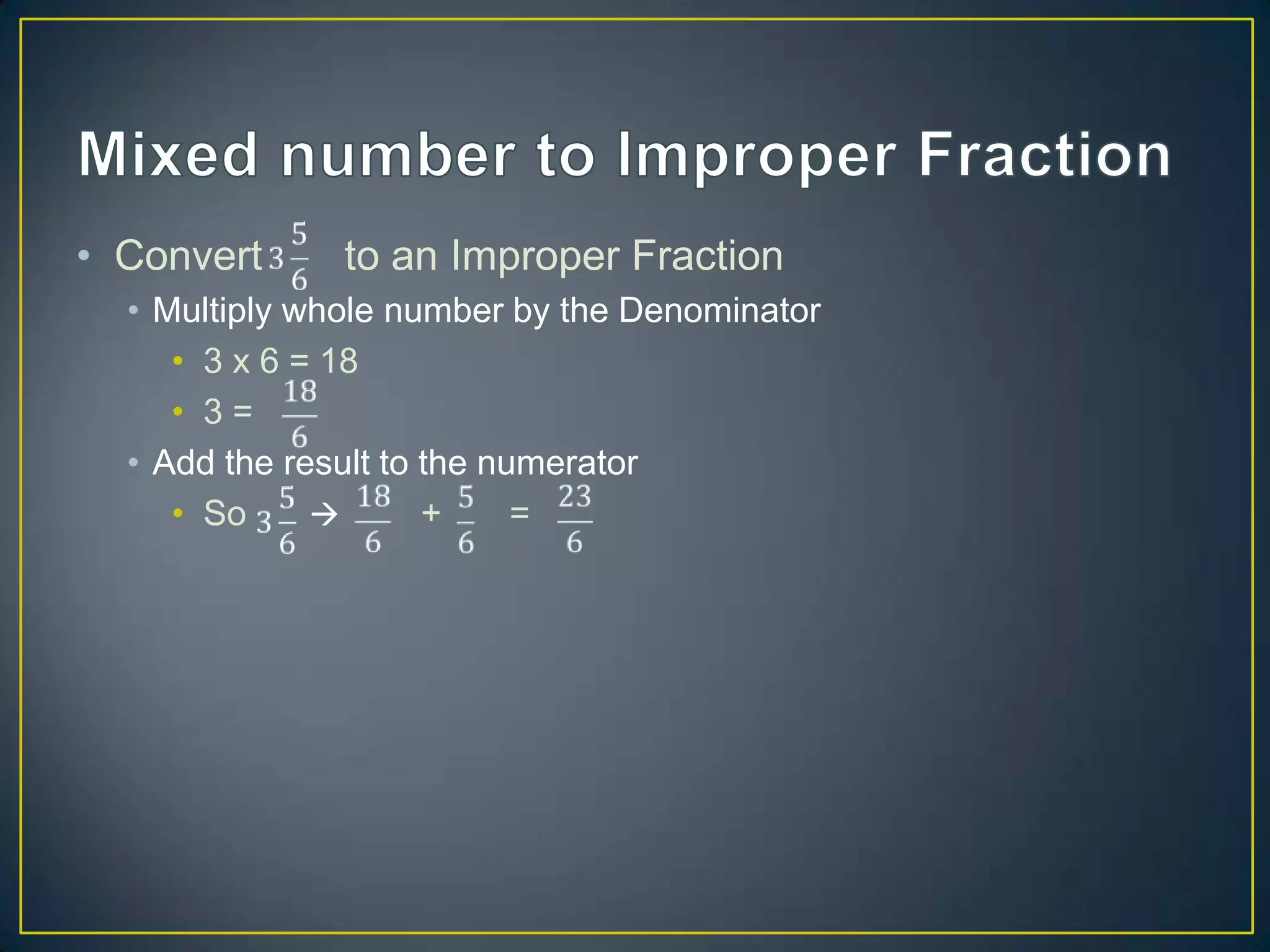 Fractions | PPTX | Physics | Science