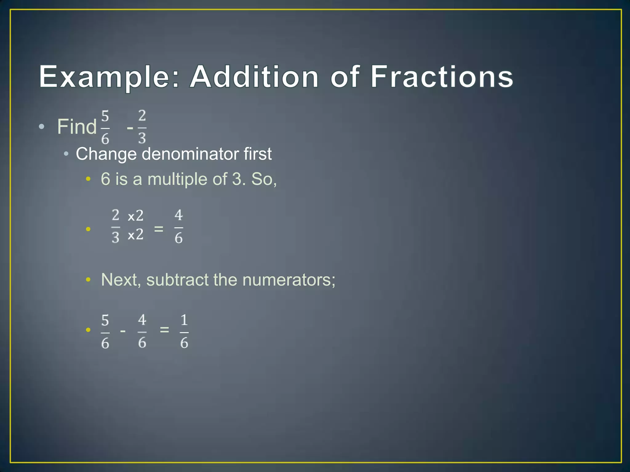 Fractions | PPTX | Physics | Science
