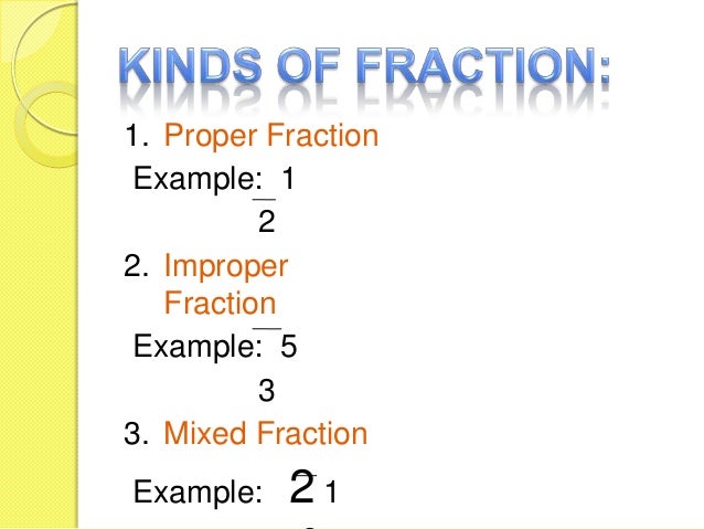Fractions (for Demonstration Teaching)
