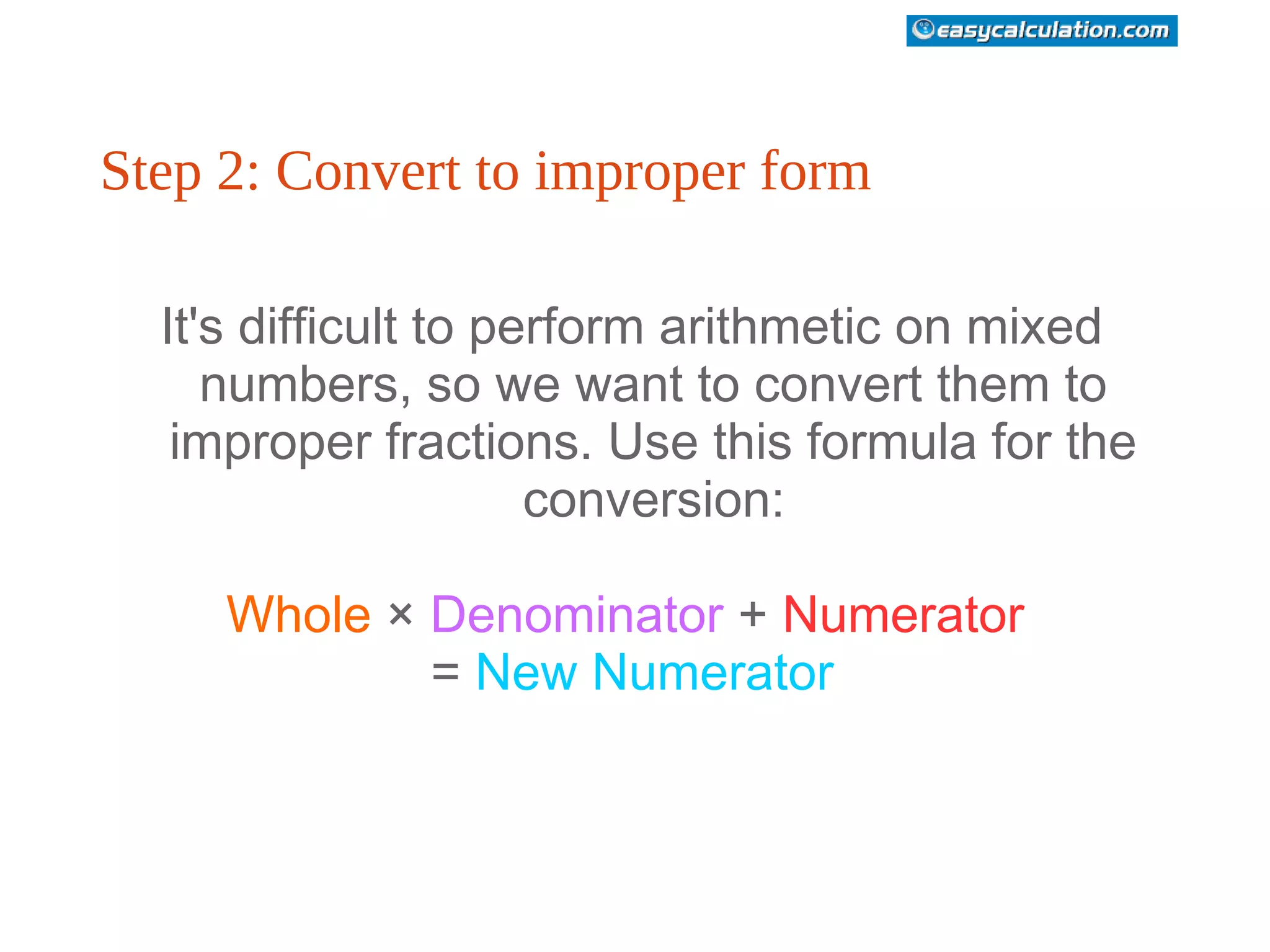 How to calculate fractions - Addition | PPT